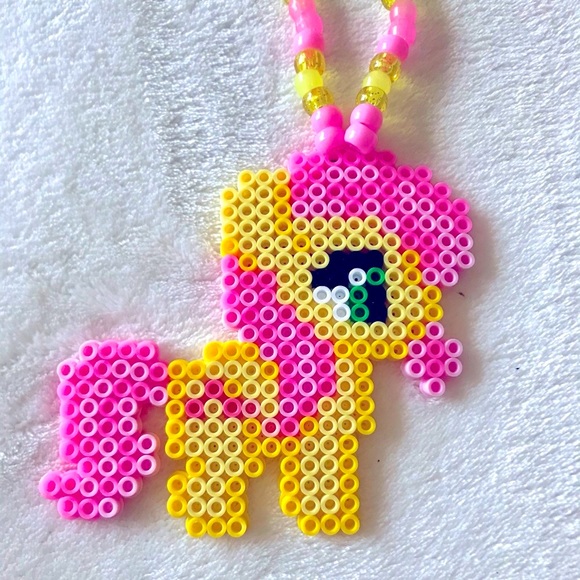 My Little Pony | Jewelry | Fluttershy Mlp Kandi Necklace | Poshmark
